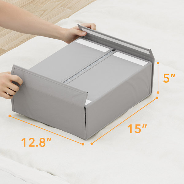 SpaceAid 8-Pack Bed Sheet Organizers and Storage, Foldable Linen Closet Sheet Keepers with ...